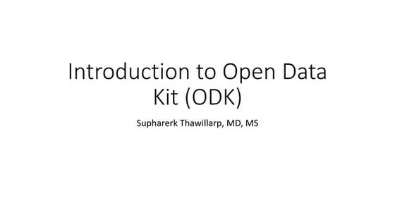 ODK Overview | PPTX