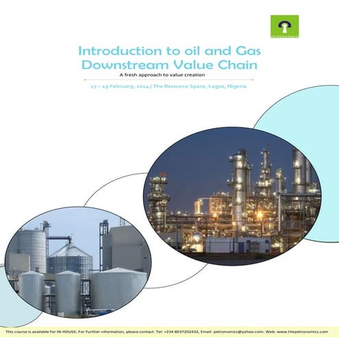 Introduction to Oil and Gas Downstream Value Chain, Lagos Nigeria | PDF