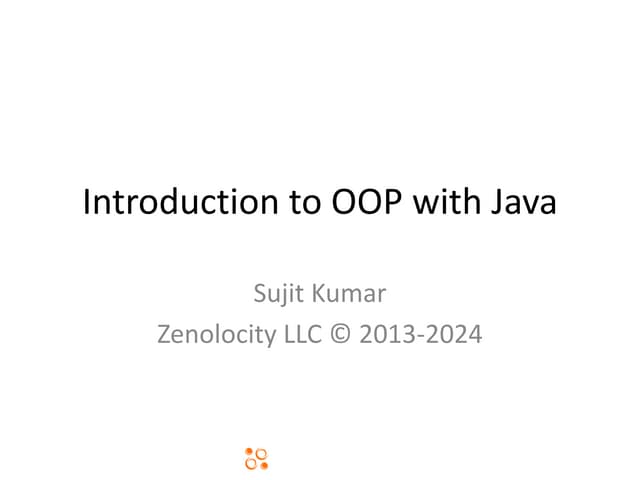 Introduction To Oop With Java Pptx Programming Languages Computing