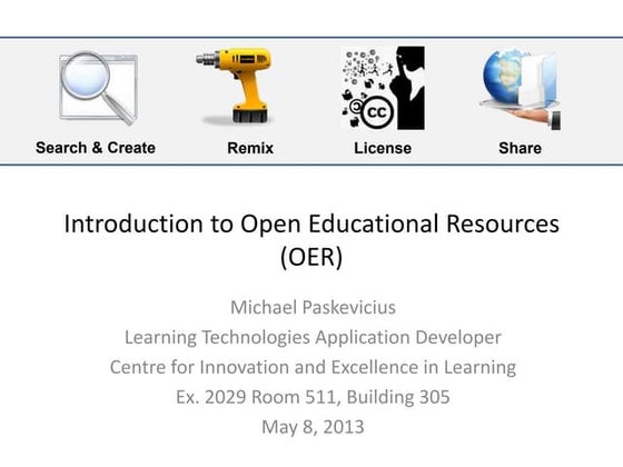 Types of Open Educational Resources (OER) | PPT