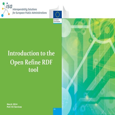 Introduction To The Open Refine Rdf Tool Ppt