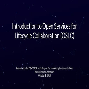 Introduction To Open Services For Lifecycle Collaboration Oslc Ppt 8359