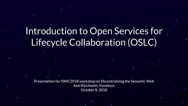 Introduction To Open Services For Lifecycle Collaboration Oslc Ppt 8359