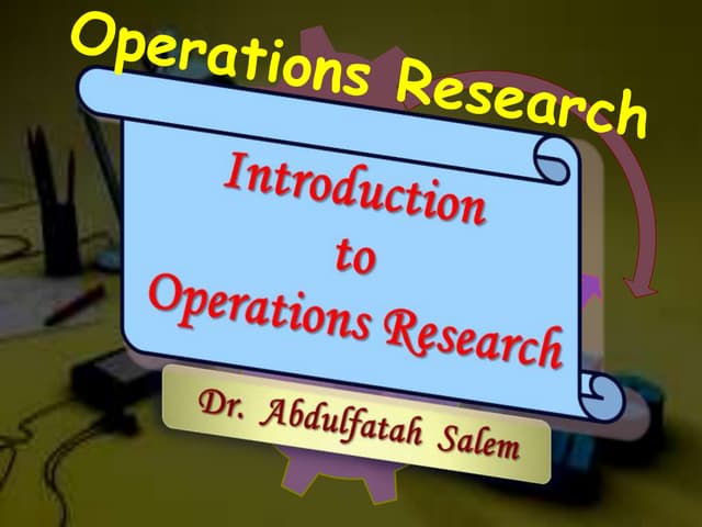 Introduction to Operations Research | PPTX