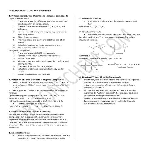 Introduction to organic chemistry | PDF