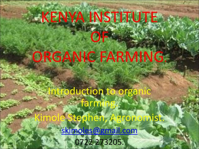 Organic farming Powerpoint presentation | PPTX