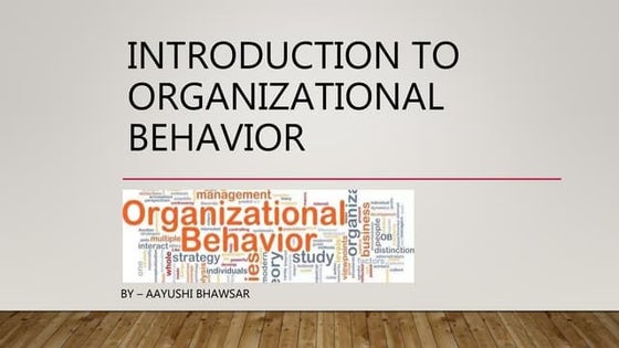 Models of organizational behavior | PPT | Business Administration | Business