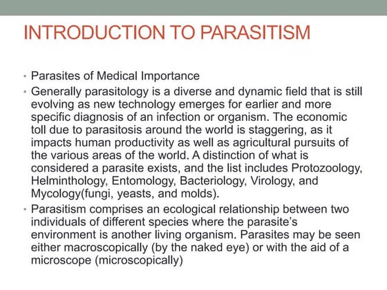 Parasitology | PPT