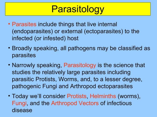 Classification of medical parasites | PPTX