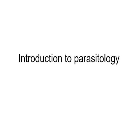 Immunity to parasitic infections | PPT