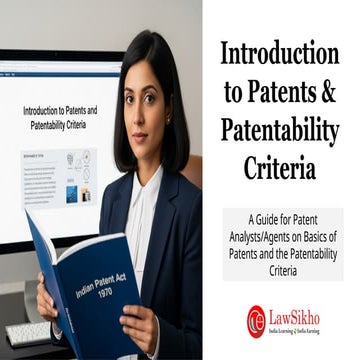 Introduction to Patents & Patentability criteria.pptx