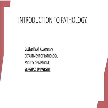 Introduction to pathology | PPTX