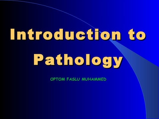 Lecture 1 pathophysiology | PPT
