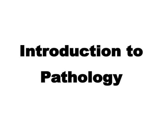 COMMON DEFINITIONS & TERMS USED IN PATHOLOGY | PDF