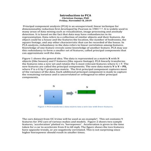 Introduction to pca v2 | PDF | Technology & Computing