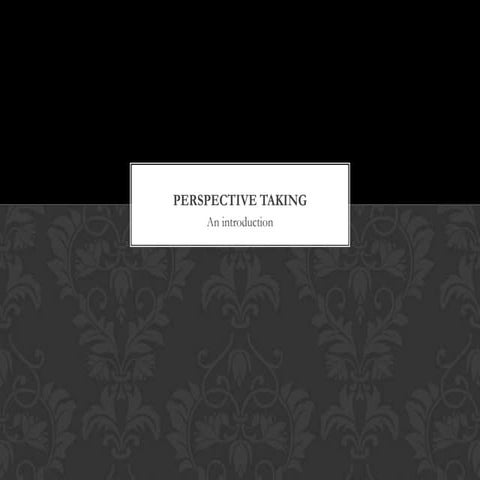 Introduction to perspective | PPTX