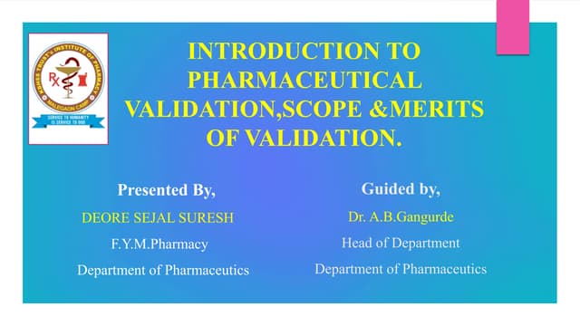 Types of Validation & its Aspects PPT.pptx