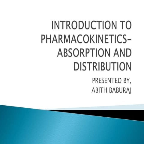 Introduction to pharmacokinetics | PPTX | Pharmaceutical Industry ...