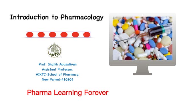 Introduction to experimental pharmacology | PDF