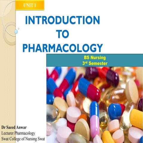 Introduction to pharmacology | PDF