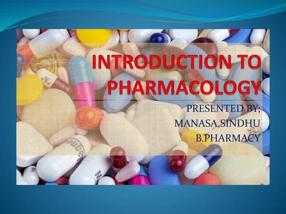 Basic concepts of pharmacology | PPT | Chemistry | Science