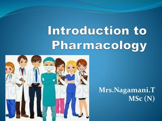 Pharmacology unit 1 | PPT