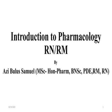 Introduction to Pharmacology, History.pptx