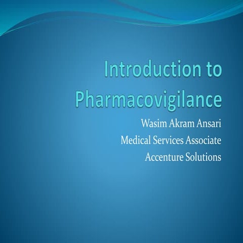 Introduction to Pharmacovigilance.pptx