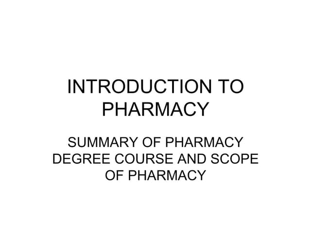Role of pharmacist | PPTX