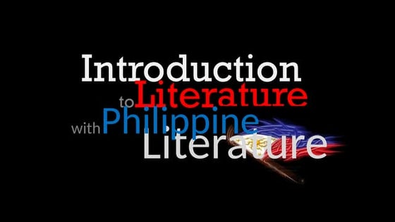 Introduction to Literature | PPTX | Books and Literature