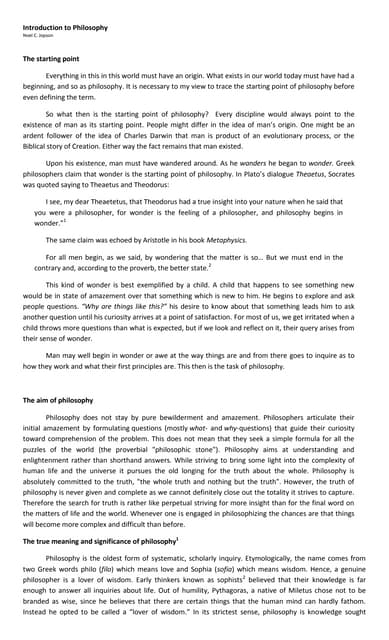 Introduction to philosophy | PDF | Educational Assessment | Education