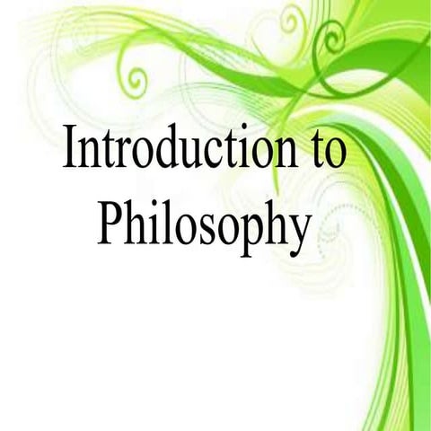 Introduction to philosophy | PPT