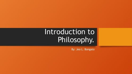DOING PHILOSOPHY introduction to philosophy grade 12 quarter 1 | PPTX ...