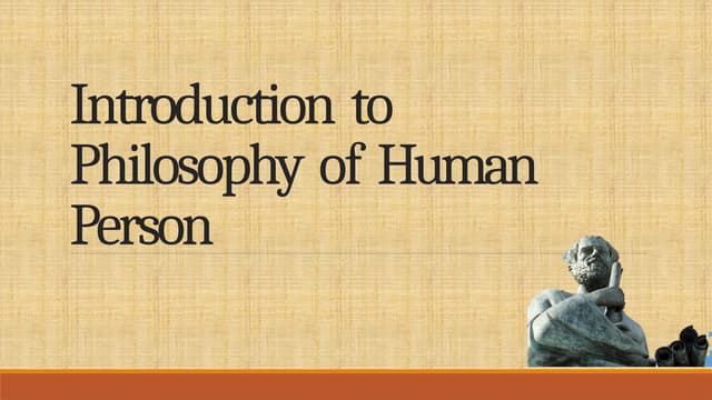 Copy of Philo Q2. Introduction to human philosophy | PPTX