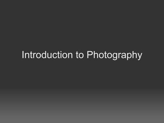Photography terminology | PPT