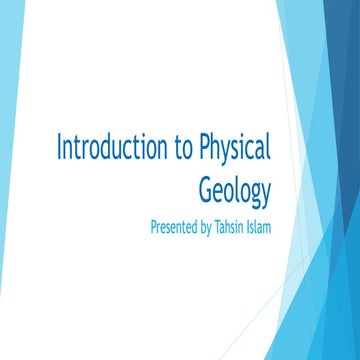 An Introduction to physical geology | PPTX