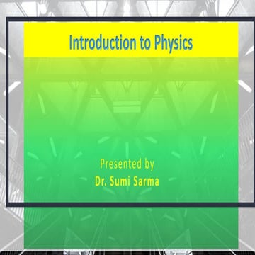 Introduction to physics for elements of physics | PPT