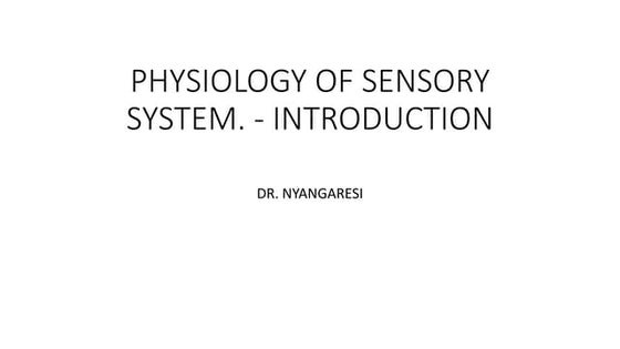 Introduction to the nervous system | PPT