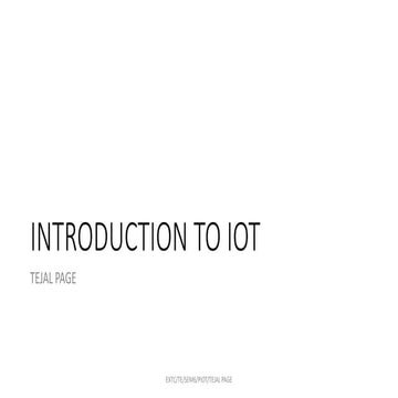 IOT ARCHITECTURE, COMMUNICATION MODELS, FUNCTIONAL BLOCKS | PDF