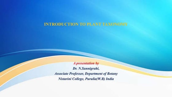 Systems of Plant Classification | PPT