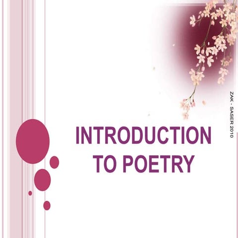Elements of poetry | PPTX