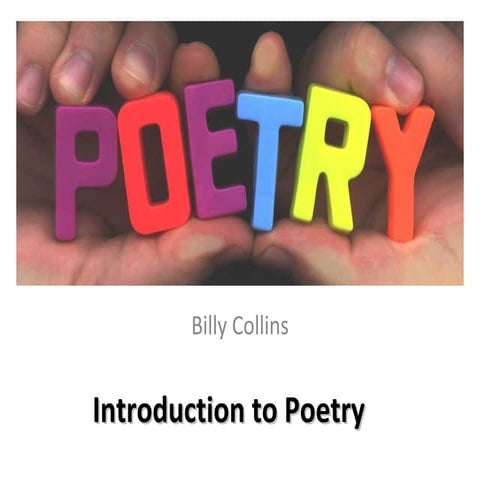 Introduction to poetry | PPT