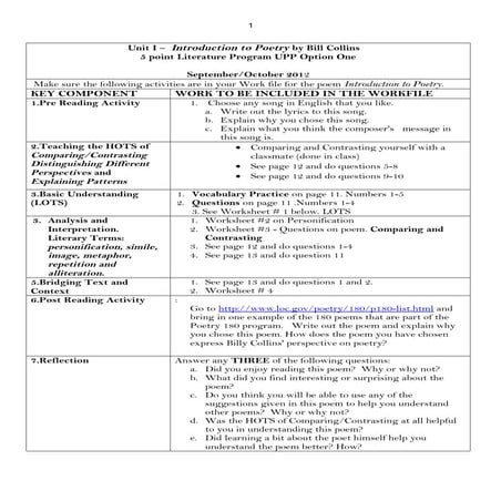 Introduction to poetry | DOC