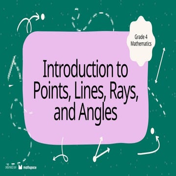 Introduction to Points, Lines, Rays, and | PPTX