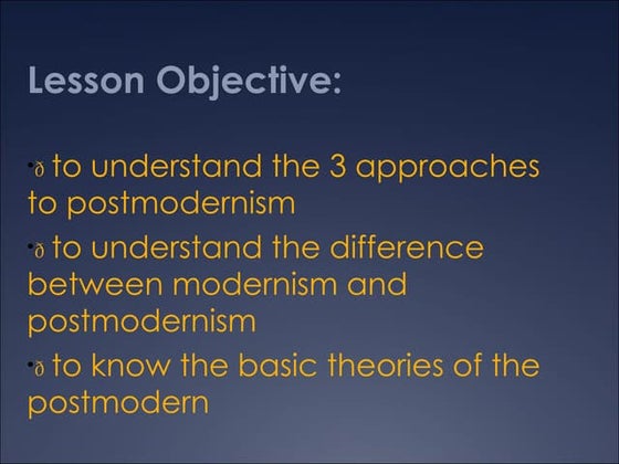 Postmodernism | PPT