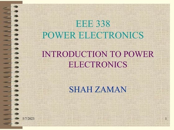 Teaching Utility Applications of Power Electronics in a First Course on ...