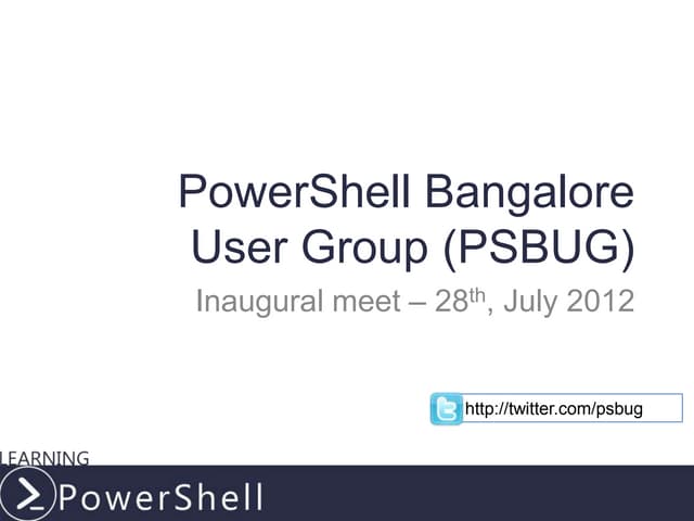 Introduction To Powershell And Getting Started Pptx Operating