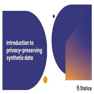 Introduction to privacy preserving synthetic data | PDF