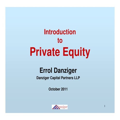 Introduction To Private Equity | PDF