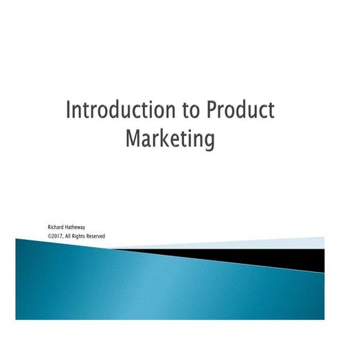 Introduction to Product Marketing | PDF